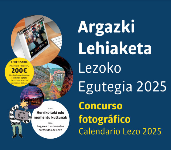 CONCURSO DE FOTOGRAFÍAS PARA EL "CALENDARIO DE LEZO 2025" | Lezo.eus